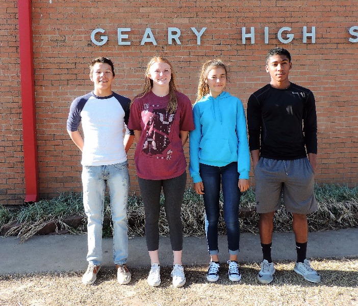 Geary Schools - Pole Vault Champs at Okeene Track Meet