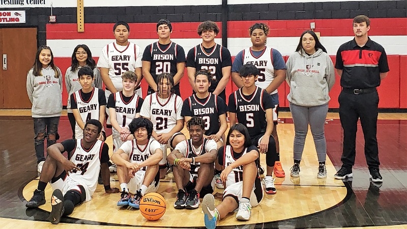 Geary Schools - Bison Men Win Award at Okeene Tourney
