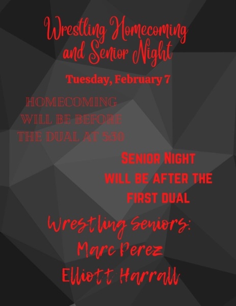 Geary Schools - Wrestling Homecoming and Senior Night