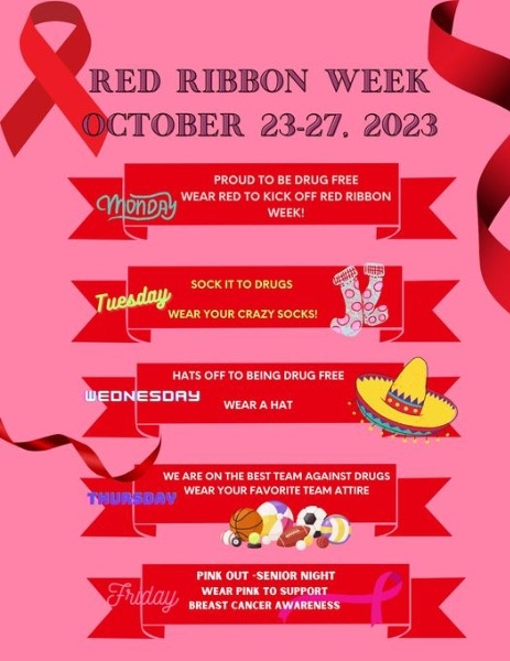 Geary Schools - Dress-Up Days for Red Ribbon Week
