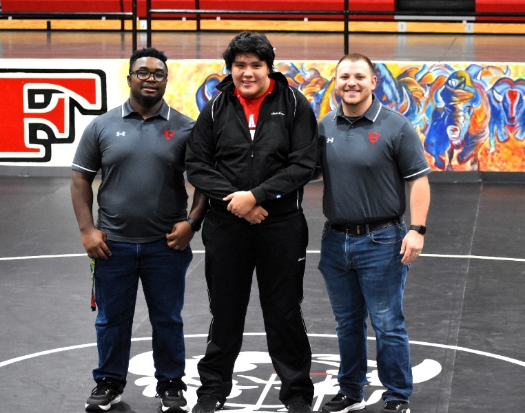 Geary Schools - Wrestler Honored at Senior Night