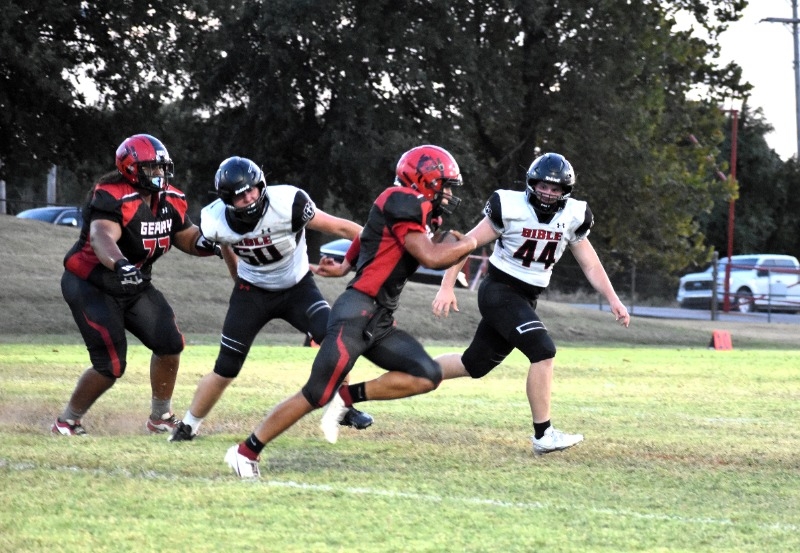 Geary Schools - Bison Win Big in First Home Game