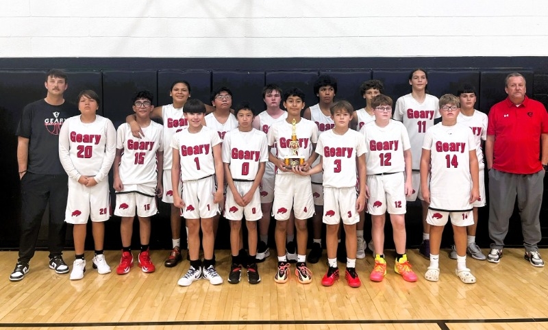Geary Schools - JH Team Consolation Champs in Calumet Tourney